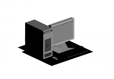 large sized computer 3d model .dwg format | Thousands of free CAD blocks