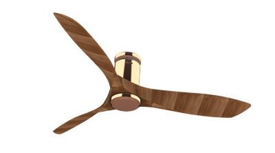 brown shade modern designe fan with three fins 3d model .3dm format ...