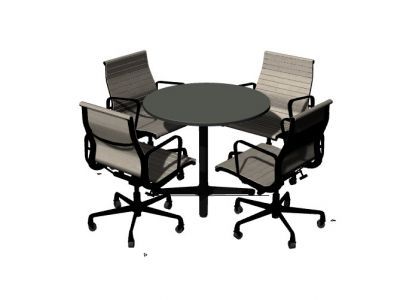 Square designed meeting table 3d model .3dm fromat | Thousands of free ...