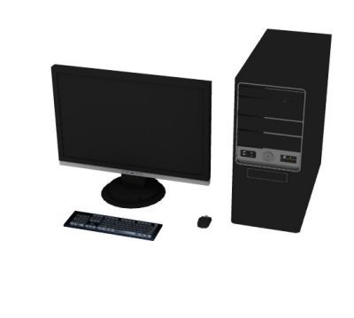 Modern designed computer 3d model .3dm format | Thousands of free CAD ...