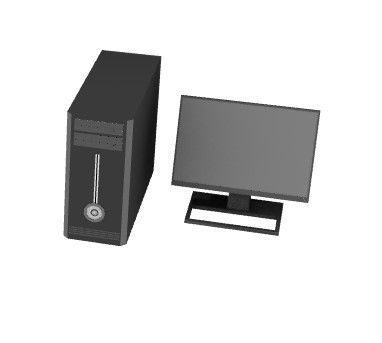 Modern designed computer 3d model.3dm format | Thousands of free AutoCAD drawings