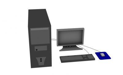 Modern designed computer 3d model.3dm format | Thousands of free AutoCAD drawings