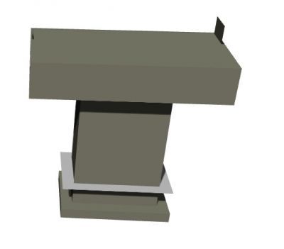 modern designed podium 3d model .3dm format | Thousands of free AutoCAD ...