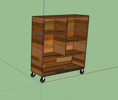 professional rack designed with a simple look 3d model .skp format ...