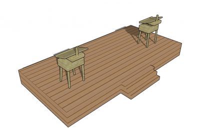 Moderately designed rostrum with a simple look 3d model .skp format ...