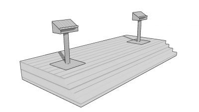 Modern wooden designed rostrum design 3d model .skp fromat | Thousands ...