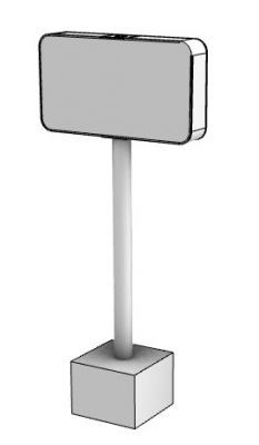 SIGN BOARD 3D MODEL .3DM FORMAT | Thousands of free AutoCAD drawings