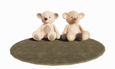 Teddy bear with circle rug revit family | Thousands of free AutoCAD ...