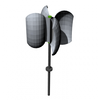 Moderately designed wind turbine rhino model .3dm | Thousands of free ...