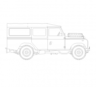 Land Rover Defender 130 Car AutoCAD Block, Dimensions, 47% OFF