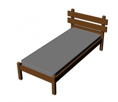 moderately designed hostel bed 3d model .dwg format | Thousands of free ...